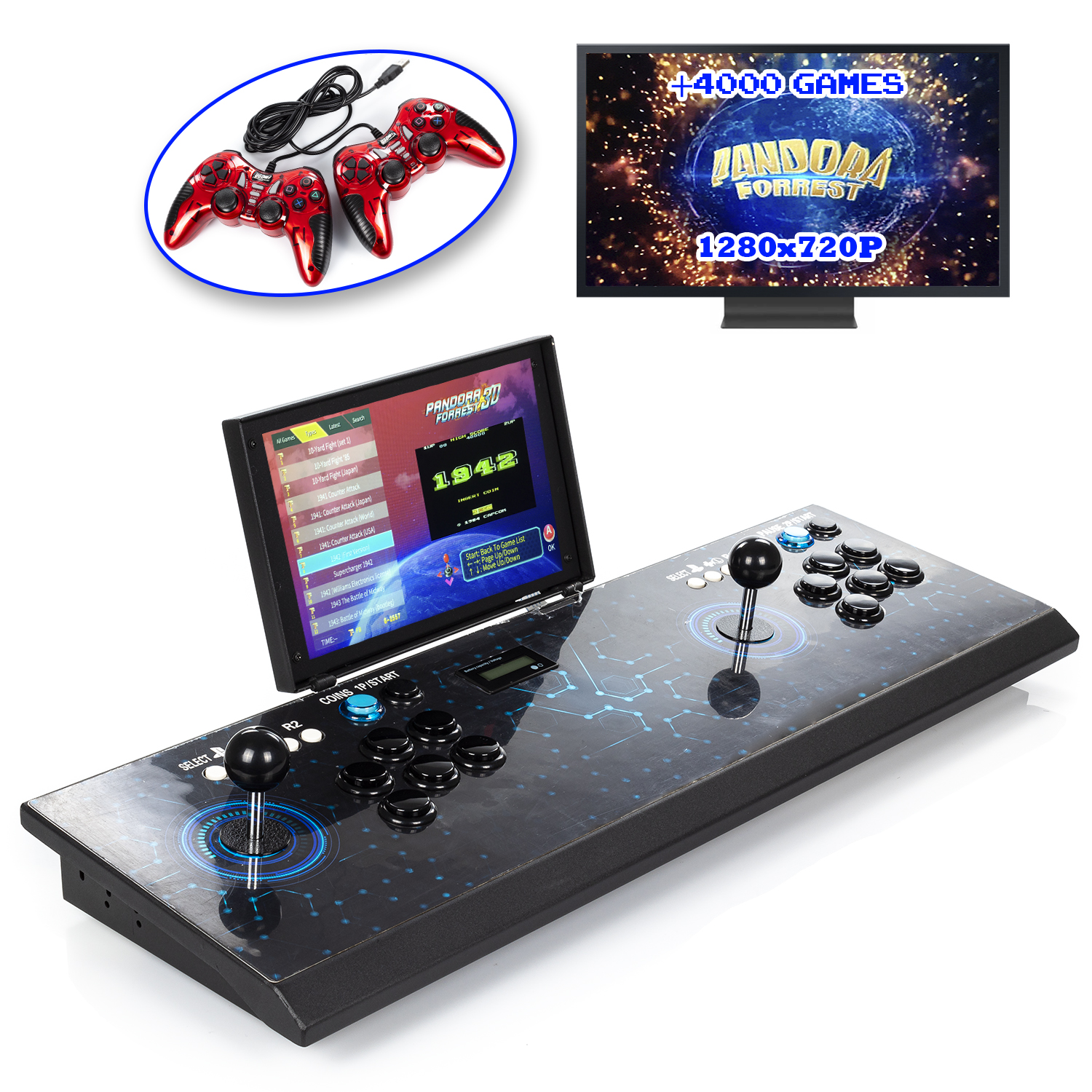 Pandora Box Forrest con pantalla de 10 pulgadas. Emulador con más de ...