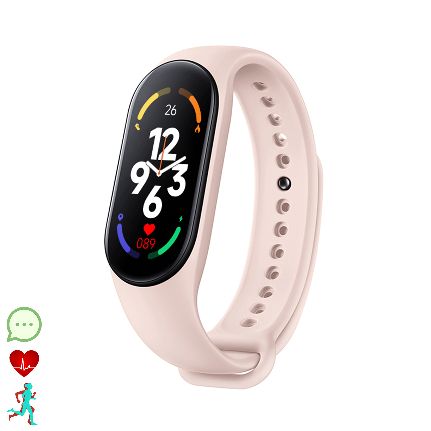 Brazalete inteligente M7. Con monitor de tensión y de O2 en sangre ...